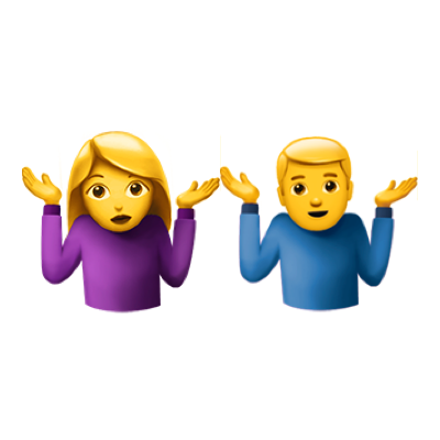 🤷🤷‍♂️ *shrug* - Emoji - The Shorty Awards